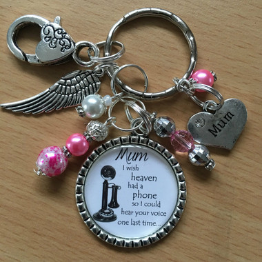 I Wish Heaven Had a Phone Keyring - Cleopatra Bling