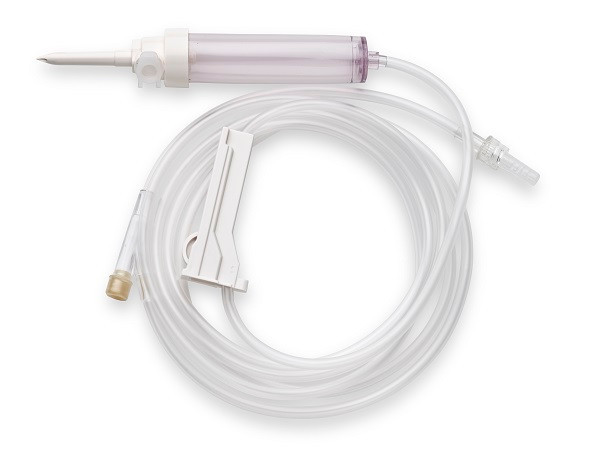 Vygon Usa AMS1221 - Administration Set with Universal Spike Drip Chamber 84" L, 13 mL Priming ...