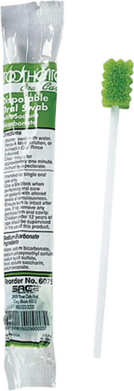 Sage 6075 - Toothette Plus Oral Swab with Sodium Bicarbonate - Medical Mega
