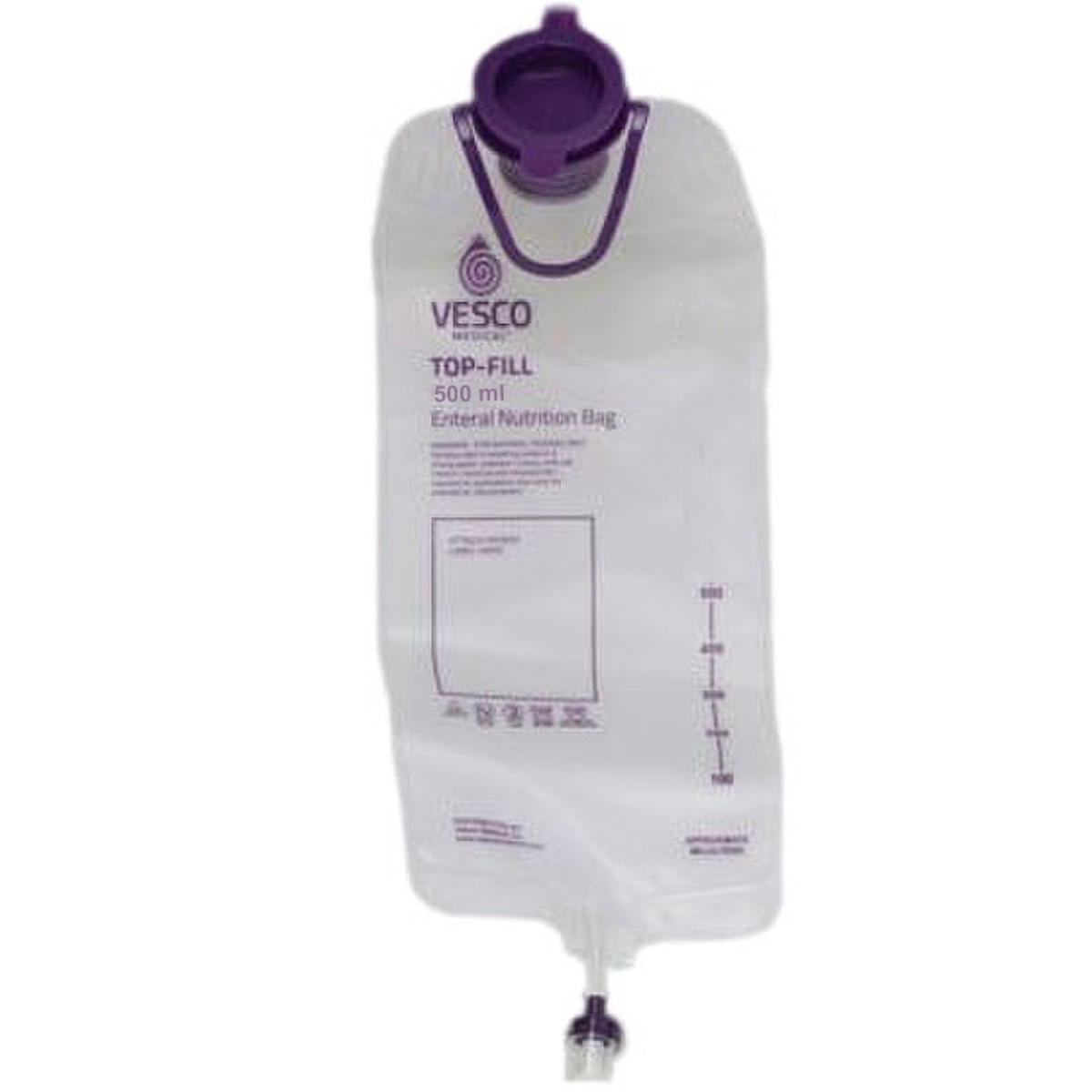 Vesco Medical VED-042 - 500mL Top Fill Gravity Feed Set with ENFit ...