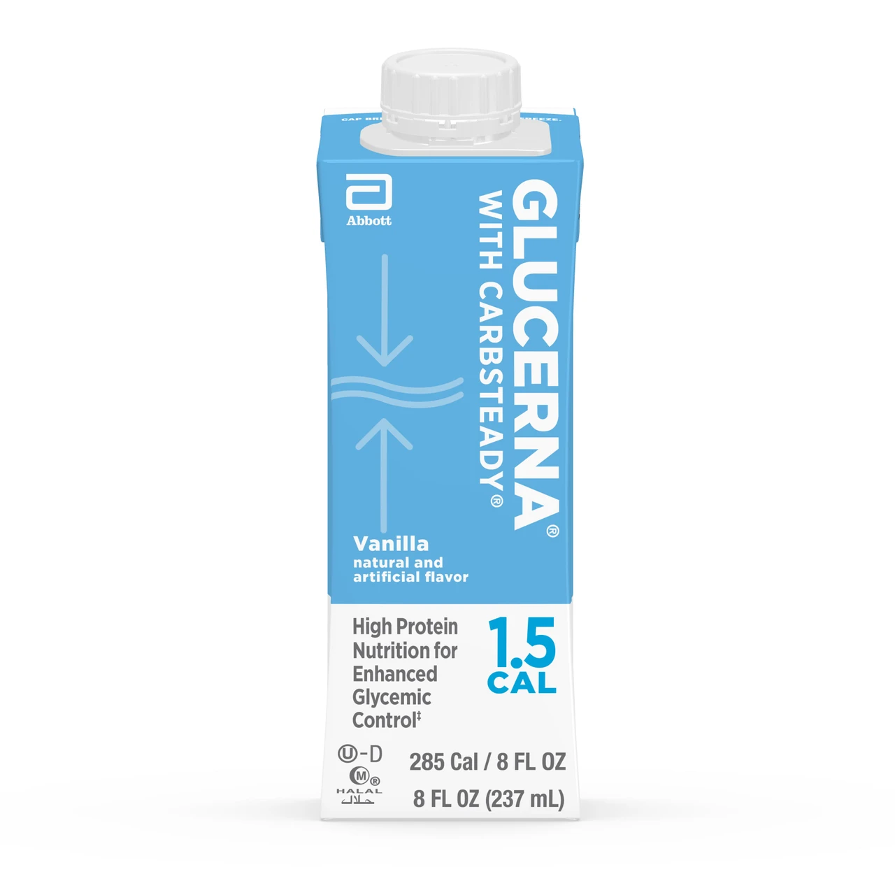 Abbott 64920 - Glucerna 1.5Cal Vanilla Institutional, 8 oz. Carton ...