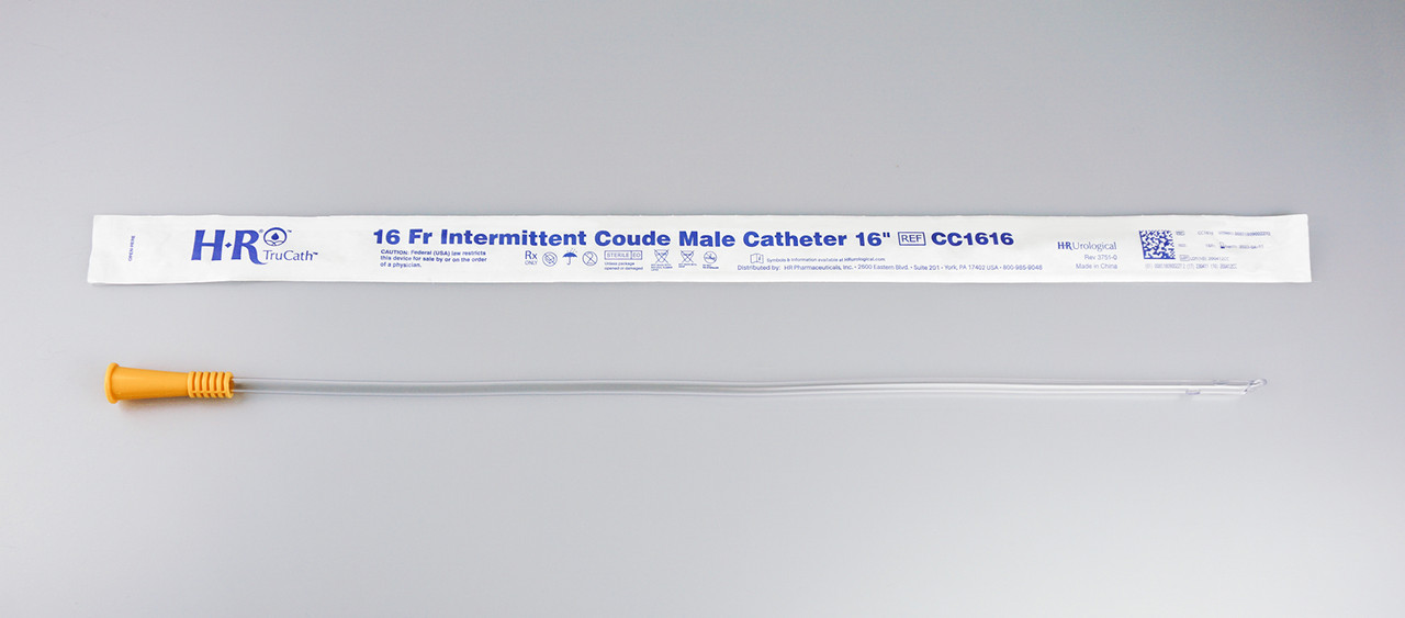 HR Pharmaceuticals CC1616 - TruCath Intermittent Coude Catheter, 16FR ...
