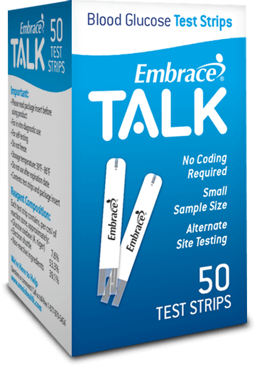 Omnis Health APX03AB0319 - Embrace TALK Test Strip (25 Count) - Medical ...