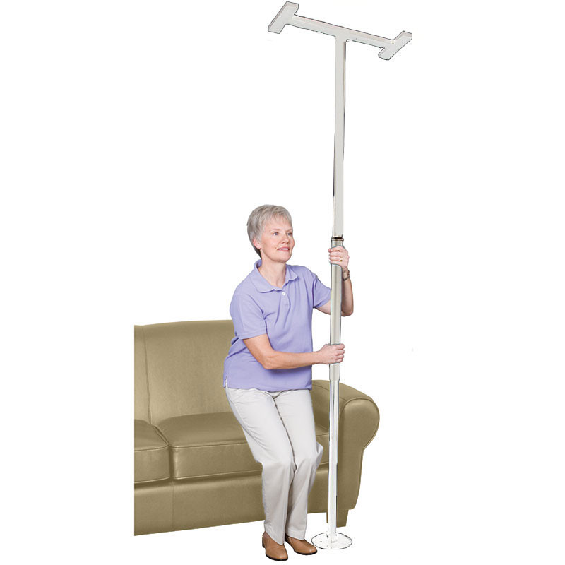 Standers 1150-W - Security Pole / Grab Bar White Powder-Coated Steel ...