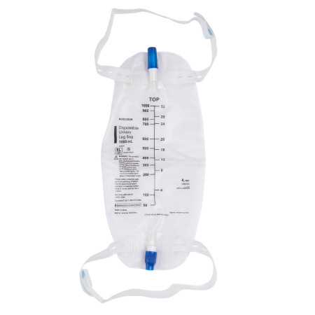 Shop McKesson 4605 - Urinary Leg Bag Anti-Reflux Valve Sterile 1000 mL ...