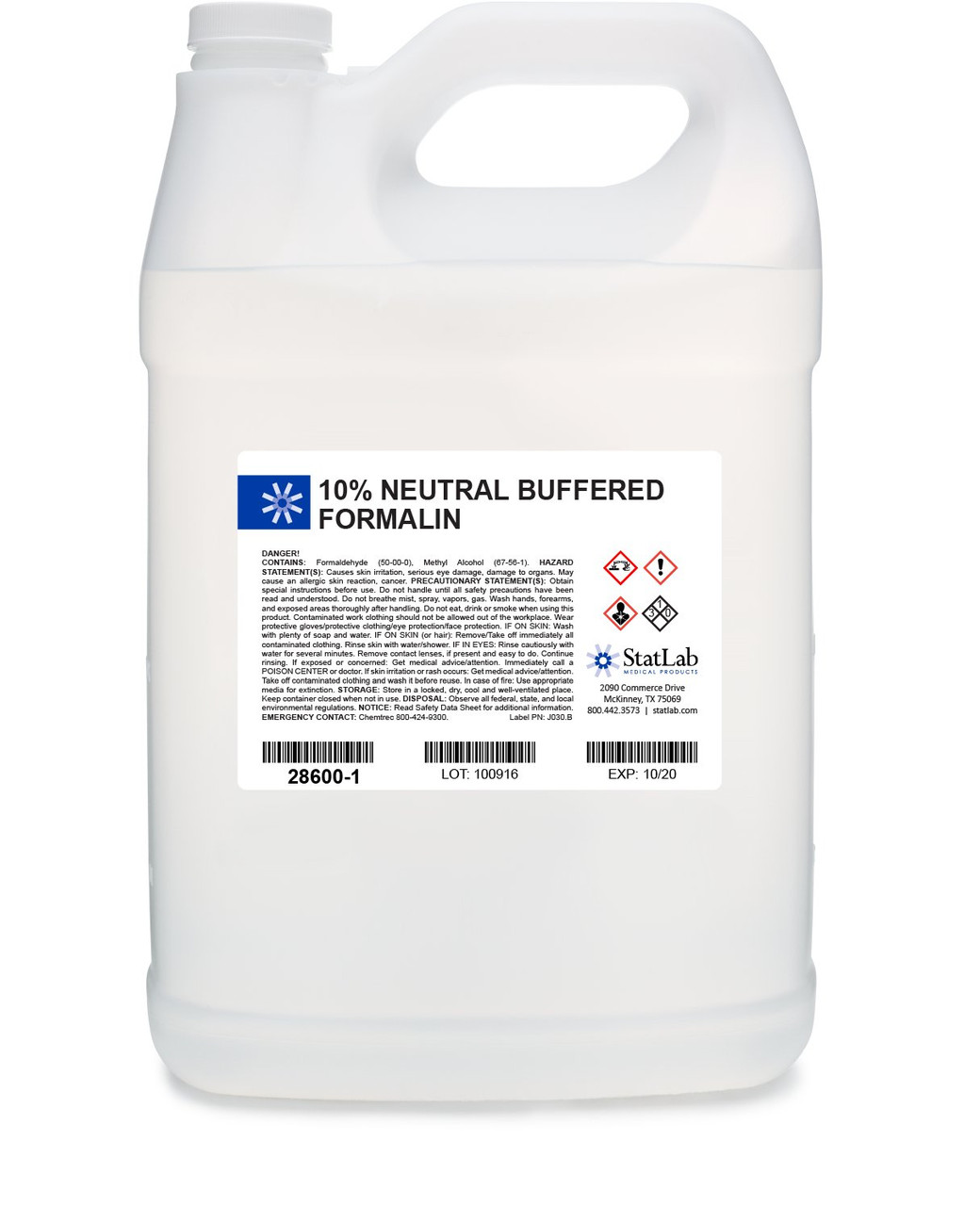 StatLab Medical Products 28600-1 - Histology Reagent Neutral Buffered Formalin Fixative 10% 1 ...