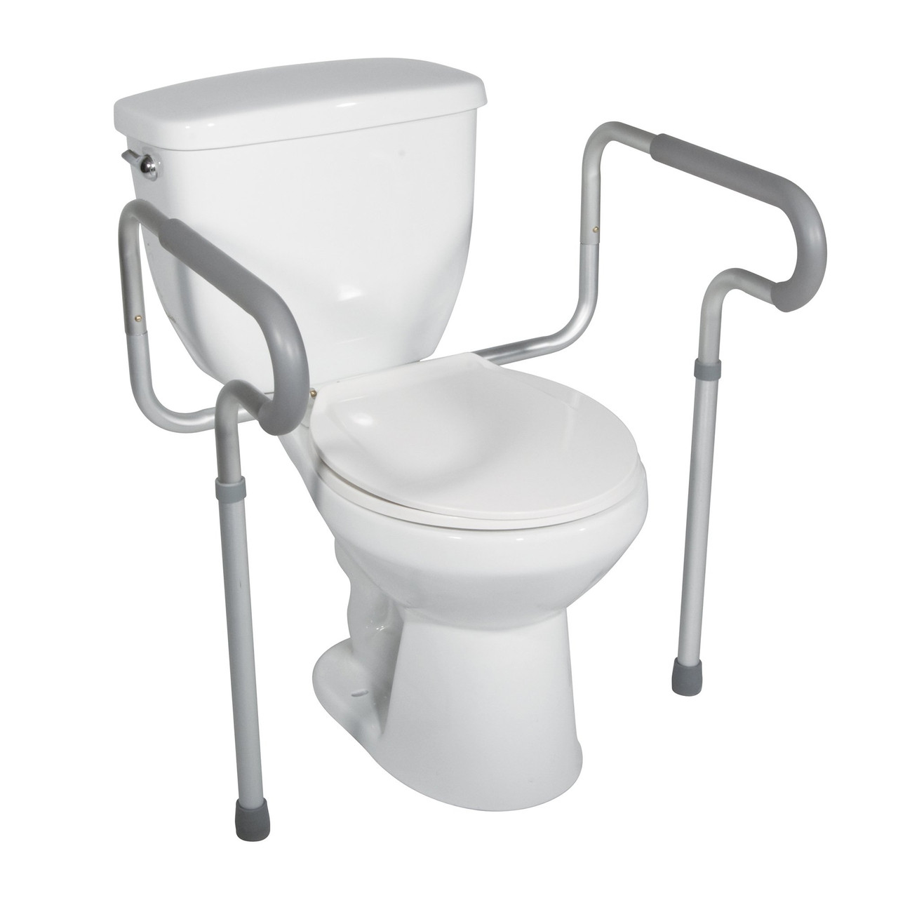 Drive Medical 12001-4 - Toilet Safety Rail drive™ White / Gray Aluminum ...