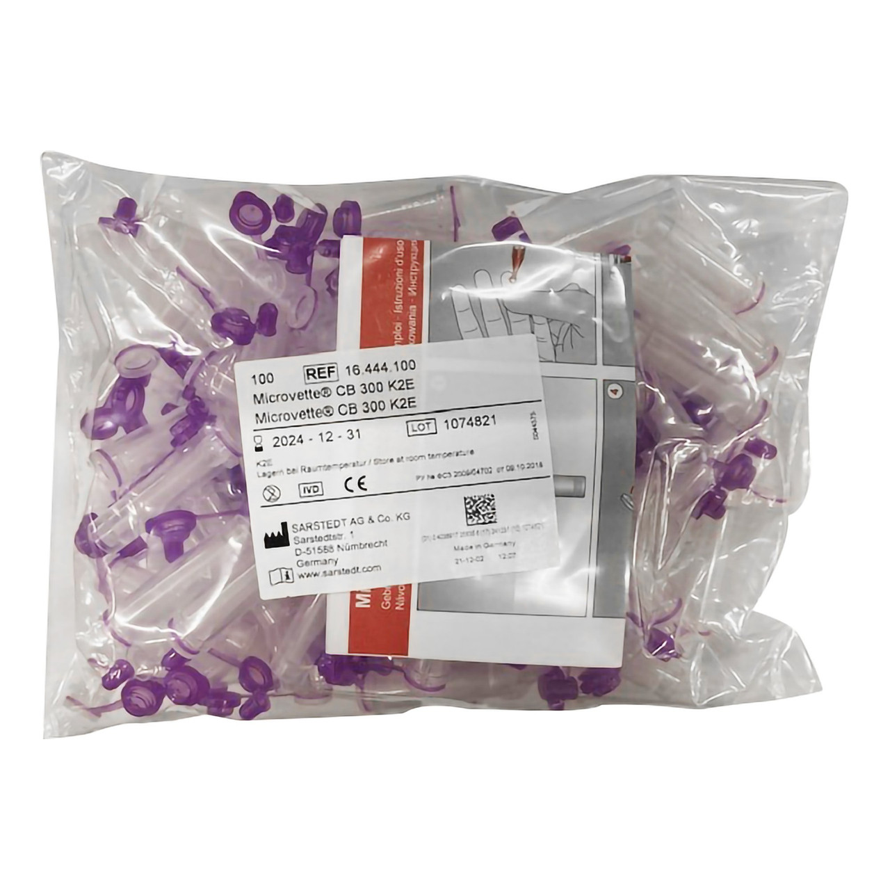Sarstedt 16.444.100 - Microvette® CB 300 Capillary Blood Collection ...