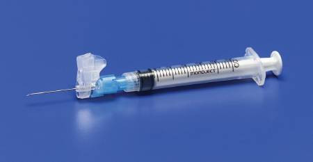 Cardinal Health 8881811558 - Safety Hypodermic Syringe with Needle ...
