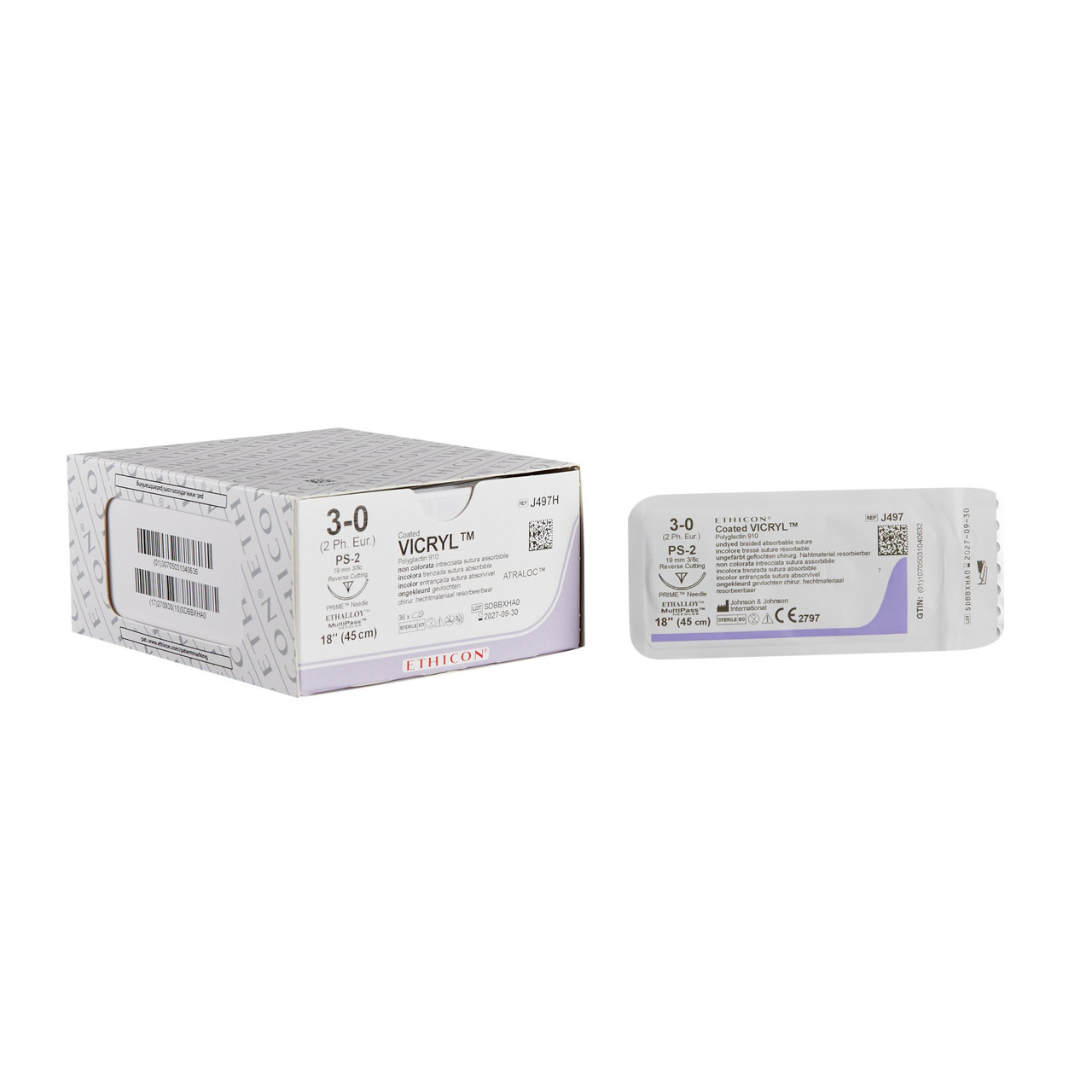 J & J Healthcare Systems J497H - Absorbable Suture with Needle Coated ...