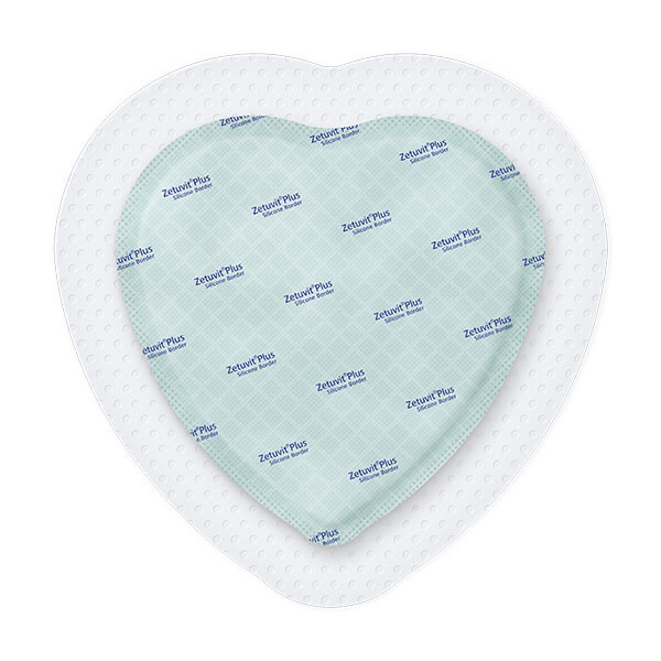 Zetuvit Plus Silicone Border Sacral SAP Dressing with Silicone adhesive ...