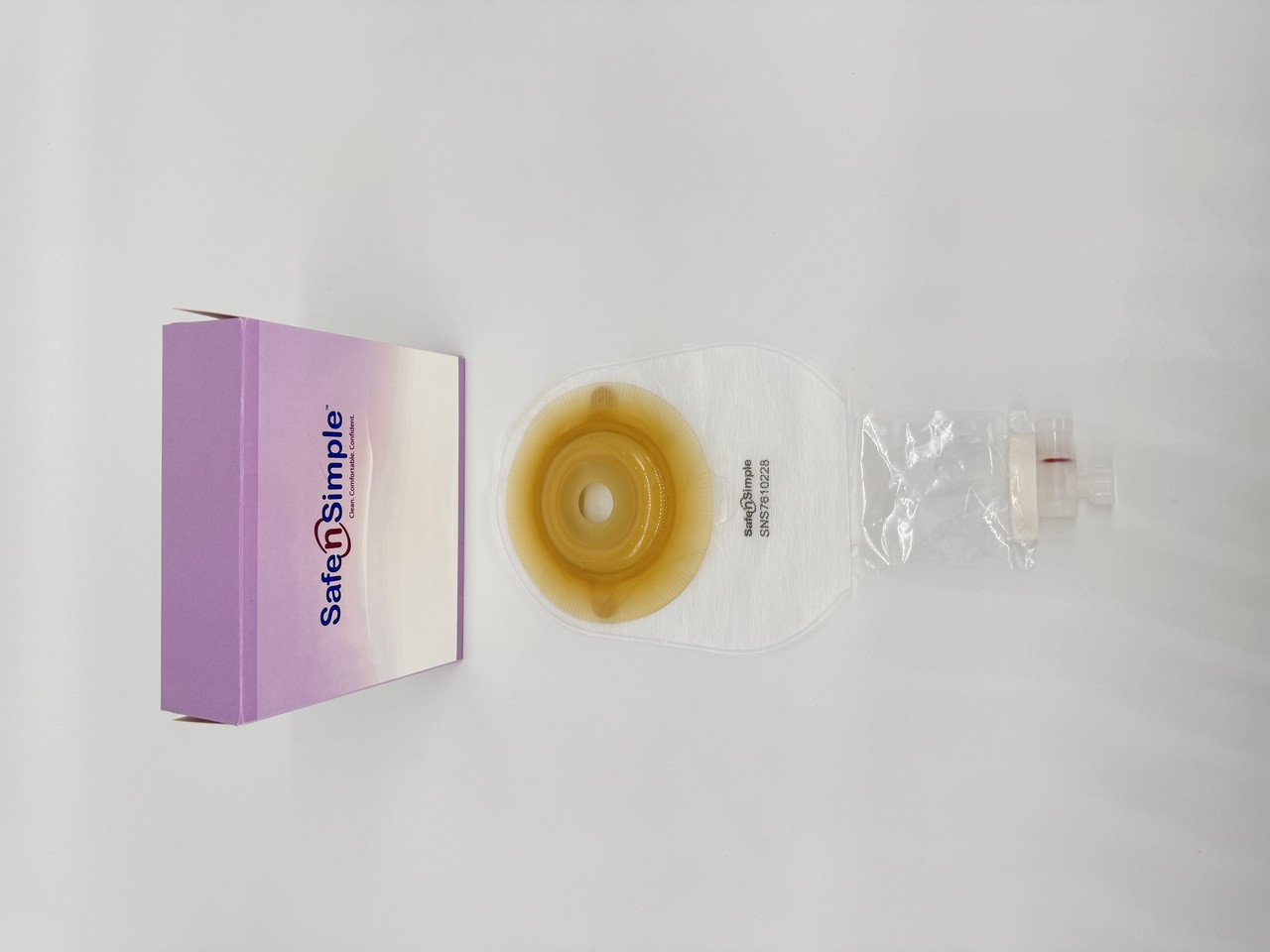 9" Urostomy One Piece Pouch, Extended Wear, Convex, Transparent, 7/8 ...