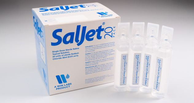 Saljet Sterile Saline 0.9%, 30mL, for Topical Use - Medical Mega