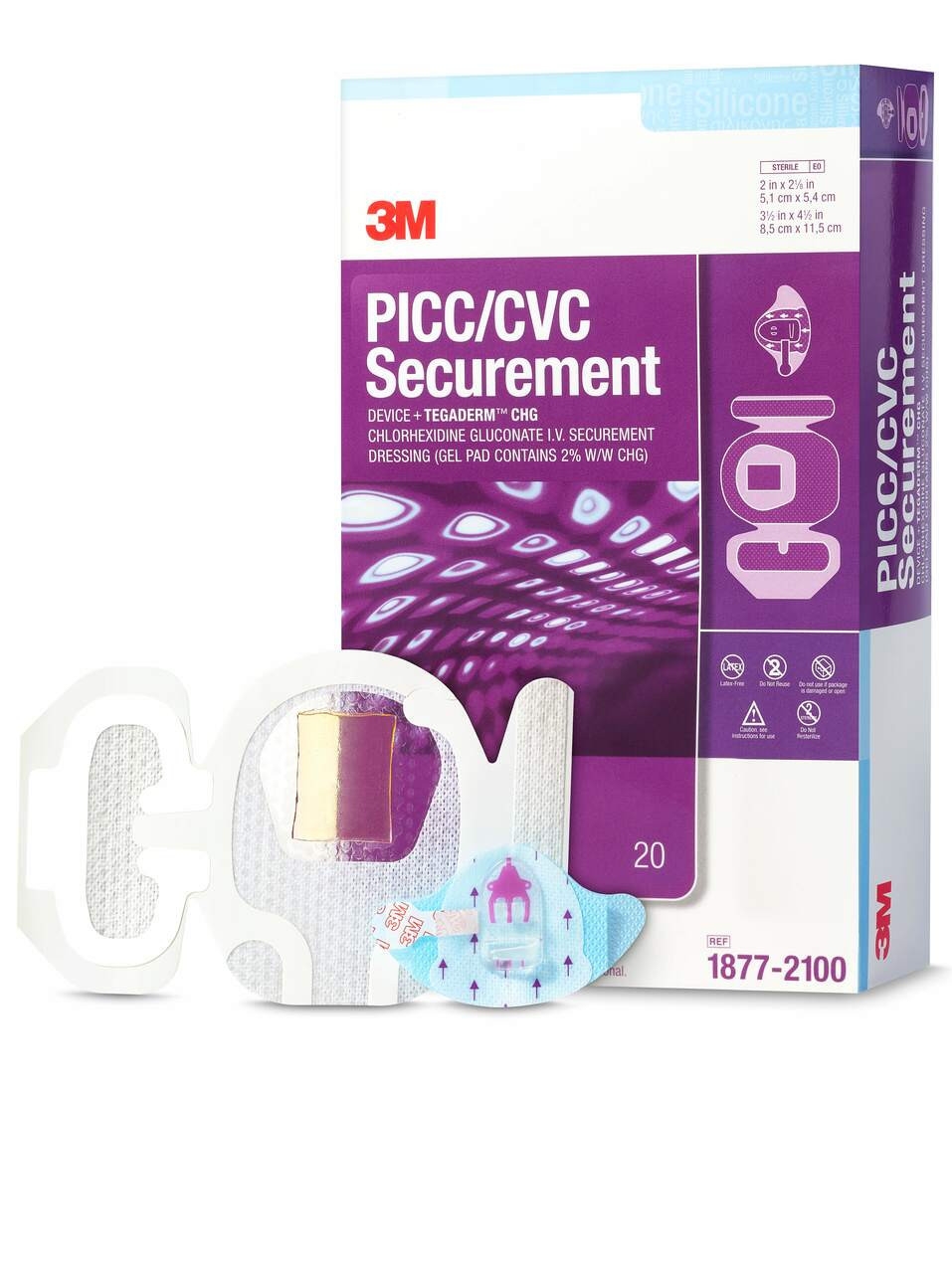 3M 1879-2100 - PICC/CVC Securement Device + Tegaderm CHG I.V ...