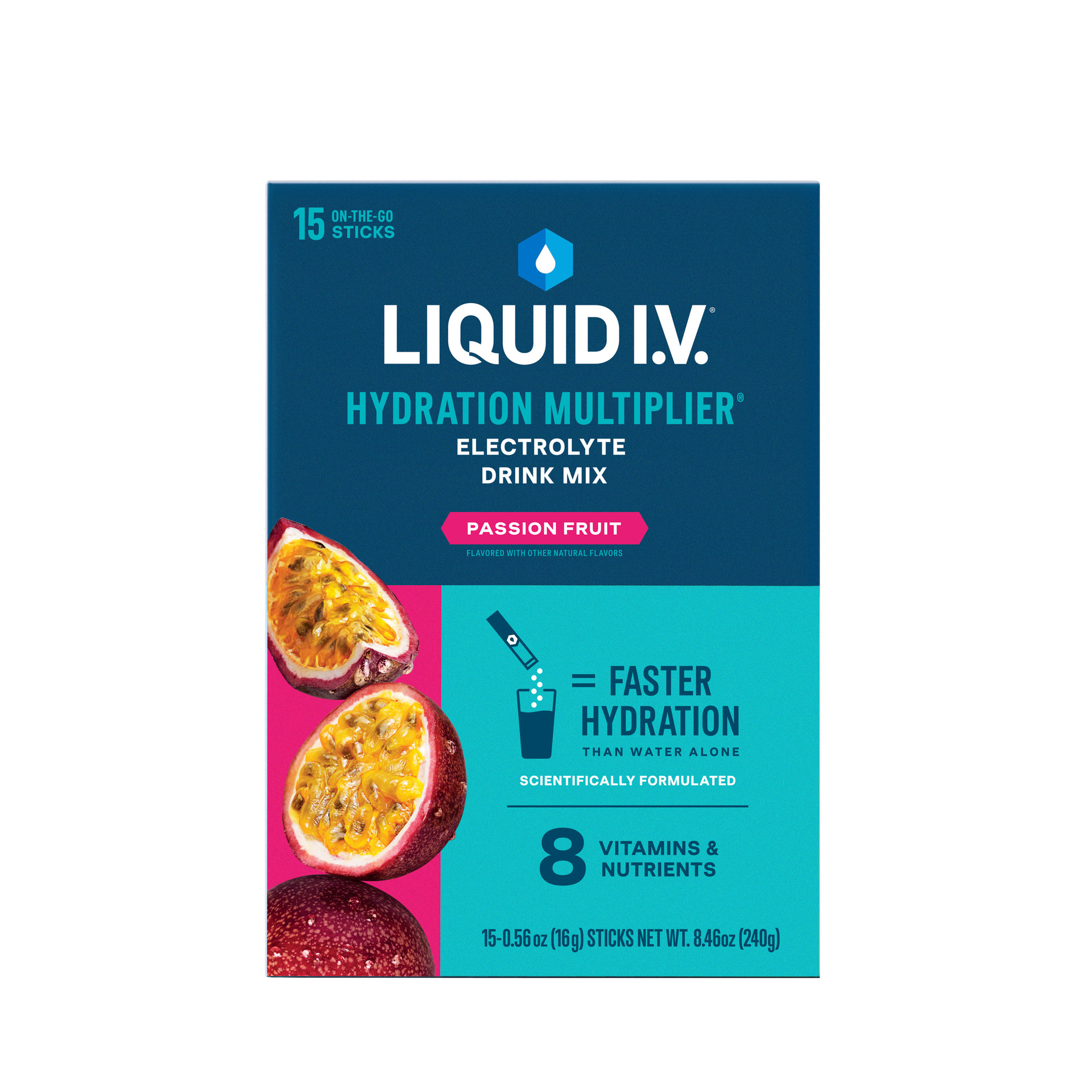 Liquid IV Electrolyte Drink Mix, Passion Fruit, 15 ct - Medical Mega