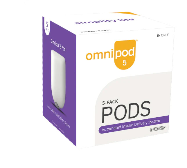 Insulet Corporation 18025 - OmniPod Pods, 5 Count - Medical Mega