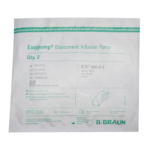 B. Braun 4540056-02 - Elastomeric Pump Easypump® II 100 mL Volume 50 mL ...