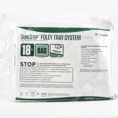 Shop Bard A800362 - SureStep LUBRICATH Complete Foley Catheter Tray 18 ...