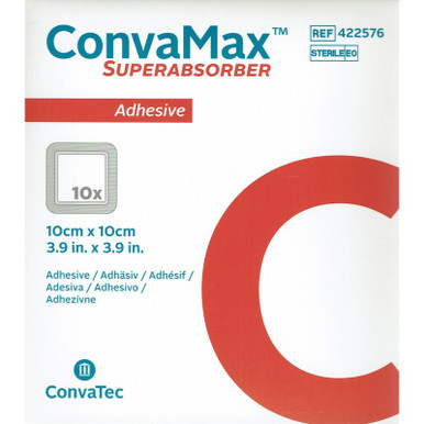 ConvaTec 422576 - ConvaMax Superabsorber Adhesive Wound Dressing, 4" x ...