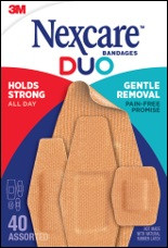 3M DSA-40 - Nexcare DUO Bandage, Assorted, 40ct - Medical Mega
