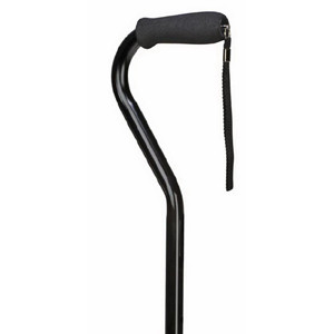 Briggs 502-1304-0255 - Deluxe Adjustable Offset Cane, Black - Medical Mega