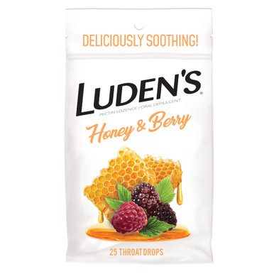 Medtech 814832017269 - Luden's Honey and Berry Throat Drops, 25 ct ...