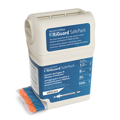 Ultimed 912459 - U-100 Ultiguard Safe Pack Mail-Back Insulin Syringes ...