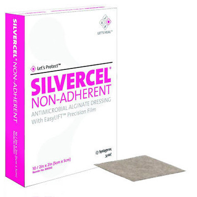 3M 800202 - Silver Alginate Dressing Silvercel™ Antimicrobial 2 X 2 ...