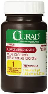 Medline NON256145 - Wound Packing Strip Curad® Cotton Iodoform 1/4 Inch ...