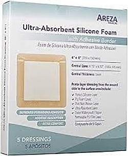 Cellera 20234 - Vitale Silicone Super-Absorbent Dressings, 3.5" x 4 ...