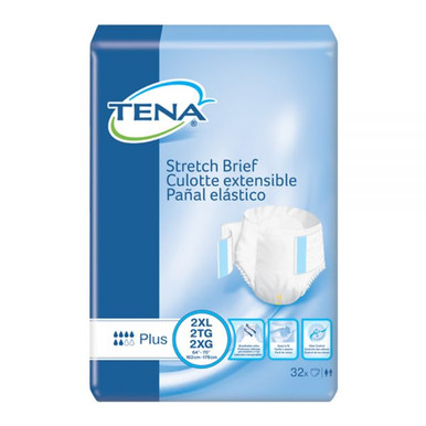 Essity 61090 - TENA Stretch Plus Incontinence Brief, Moderate ...