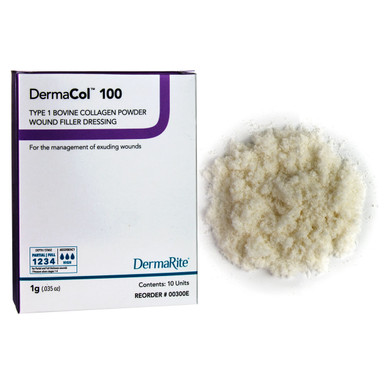 Dermarite 00300E - DermaCol 100 Type 1 Bovine Collagen Powder Wound ...