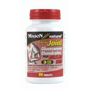 Mason Vitamins 1379-90 - Glucosamine/Chrondroitin 1300/1200 Plus MSM ...