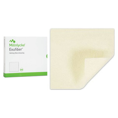 Molnlycke 709903 - Exufiber Gelling Fiber Wound Dressing, 6" x 6 ...