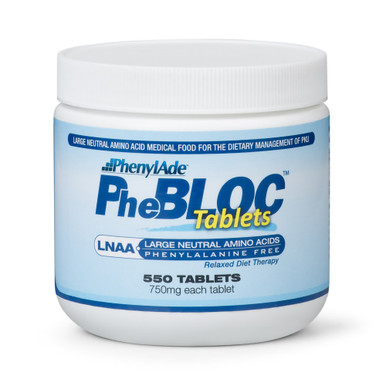 Nutricia 123527 - PhenylAde PheBLOC LNAA 750mg Tablet - Medical Mega