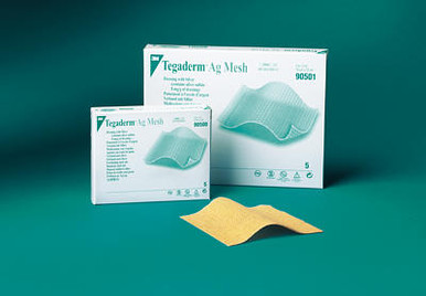 3M 90500 - Silver Mesh Dressing 3M™ Tegaderm™ Ag 2 X 2 Inch Square ...