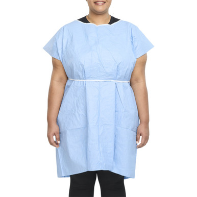 Graham Medical Products 70260N - Patient Exam Gown X-Large Blue ...