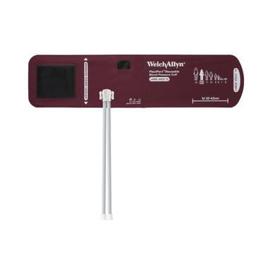 Welch Allyn REUSE-12-2MQ - Reusable Blood Pressure Cuff FlexiPort® 32 ...