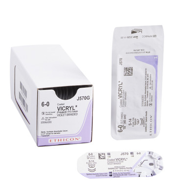 J & J Healthcare Systems J570G - Absorbable Suture with Needle Coated ...