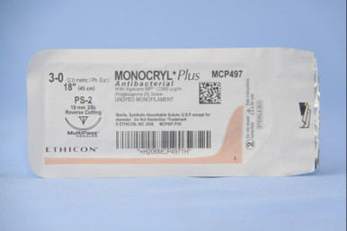 J & J Healthcare Systems MCP497G - Absorbable Antibacterial Suture with ...