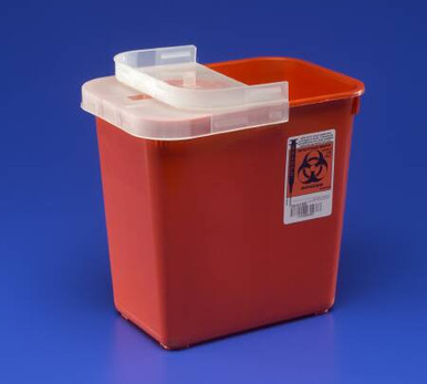 Cardinal Health 8990SA - Sharps Container SharpSafety™ Red Base 10 H X ...