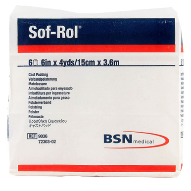 BSN Jobst 9036 - Cast Padding Undercast Sof-Rol® 6 Inch X 4 Yard Rayon ...