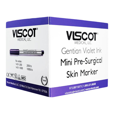 Viscot Industries 1451-1000 - Skin Marker Viscot® Gentian Violet Ink NonSterile Mini Regular Tip ...