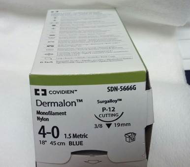 Covidien SDN-5666G - Nonabsorbable Suture with Needle Dermalon™ Nylon P ...