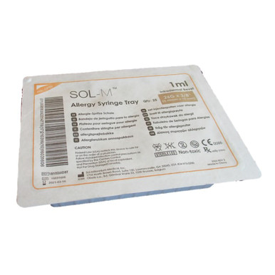 Sol-Millennium Medical 181026IDBT - Standard Allergy Tray Sol-M™ 1 mL 3 ...
