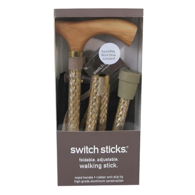 Mabis Healthcare 502-2000-5202 - Folding Cane Switch Sticks® Aluminum ...
