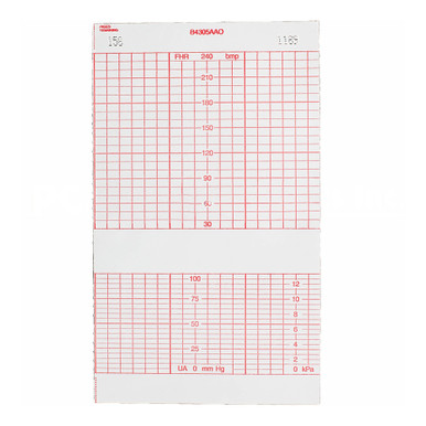 Precision Charts B4305AAO - Recording Chart Paper Life Trace® Z-Fold ...