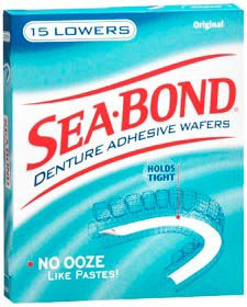 Combe Inc 01150900163 - Denture Adhesive Sea•Bond® Wafer 15 per Box ...