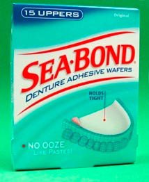 Combe Inc 01150900162 - Denture Adhesive Sea•Bond® Wafer 15 per Box ...