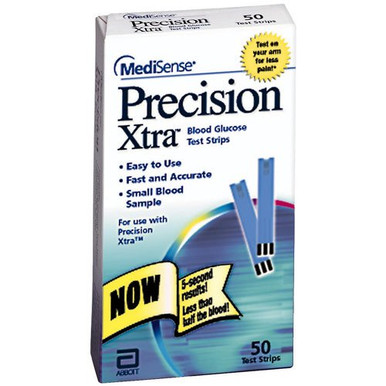 Abbott 9969565 - Blood Glucose Test Strips Precision Xtra® 50 Strips ...
